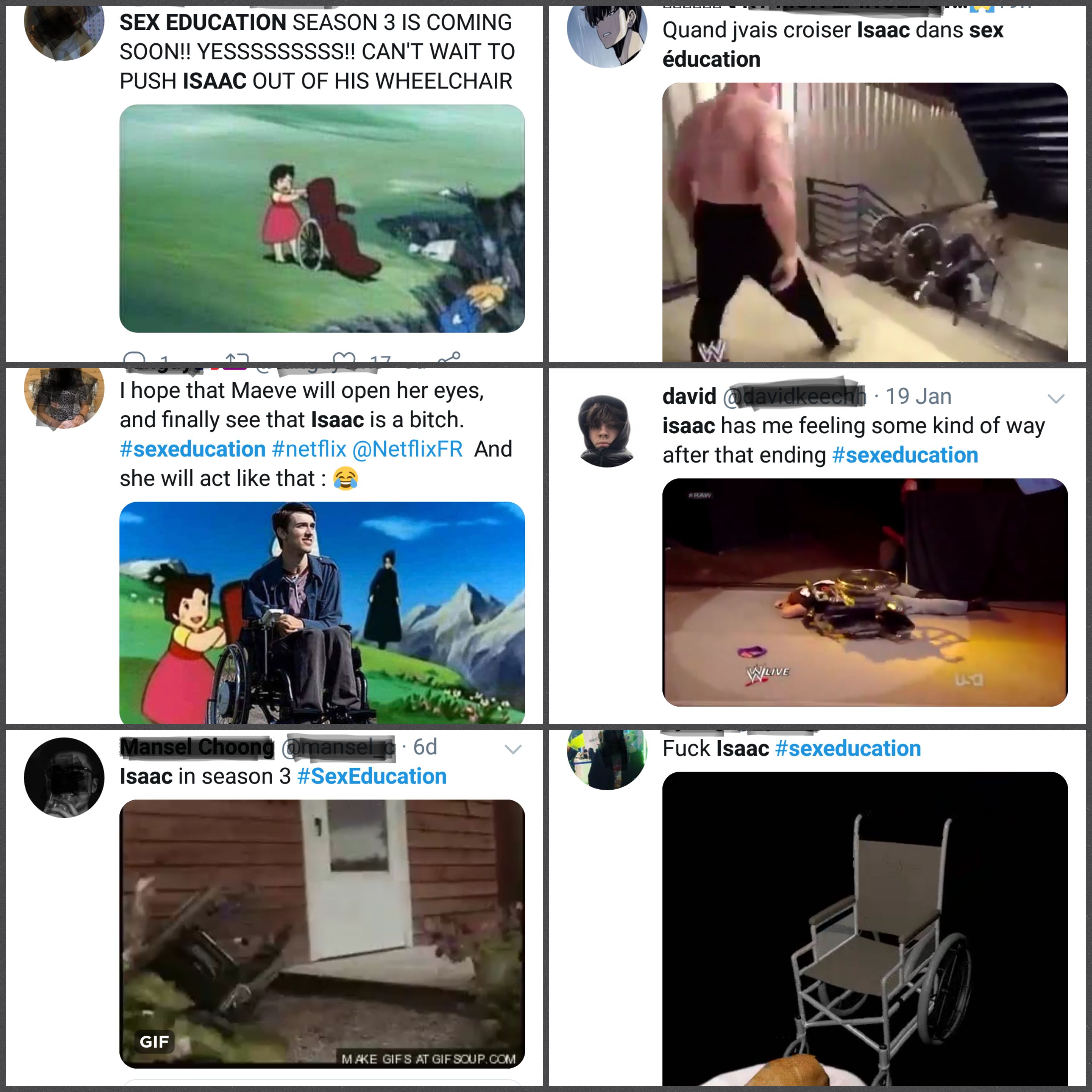 Isaac from Sex Education and the good old disabled baddie – The Catchpoles