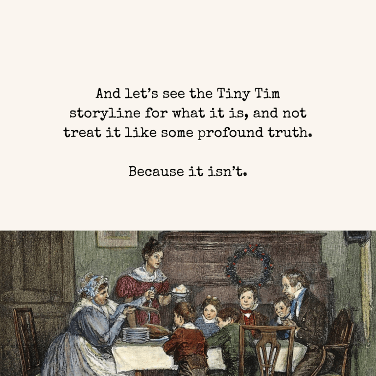 On Tiny Tim, disability and A Christmas Carol – The Catchpoles